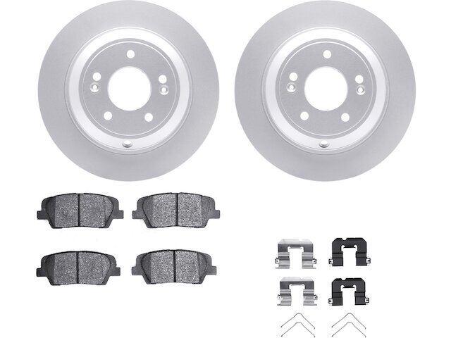 84HB15N Rear Brake Pad and Rotor Kit Fits 2019-2022 Genesis G70 2.0L 4 ...