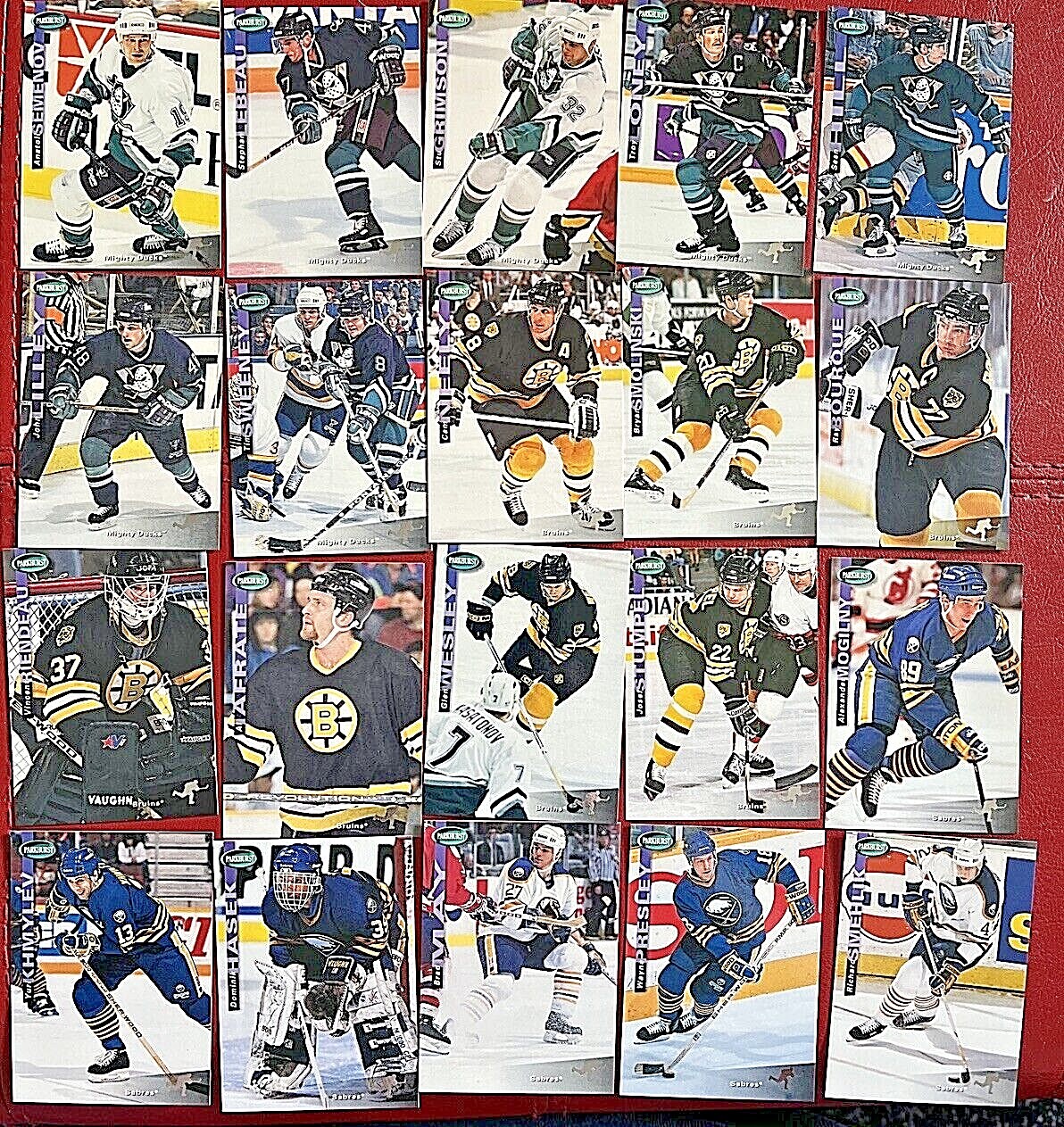 1994-95 PARKHURST HOCKEY-1-284 SINGLES & TEAM SETS-GRETZKY BRUINS-EX TO ...