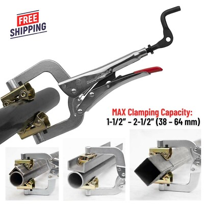 Tubing Pipe Pliers Hoder with Large Magnetic V-Pads Vise Grip Welding ...