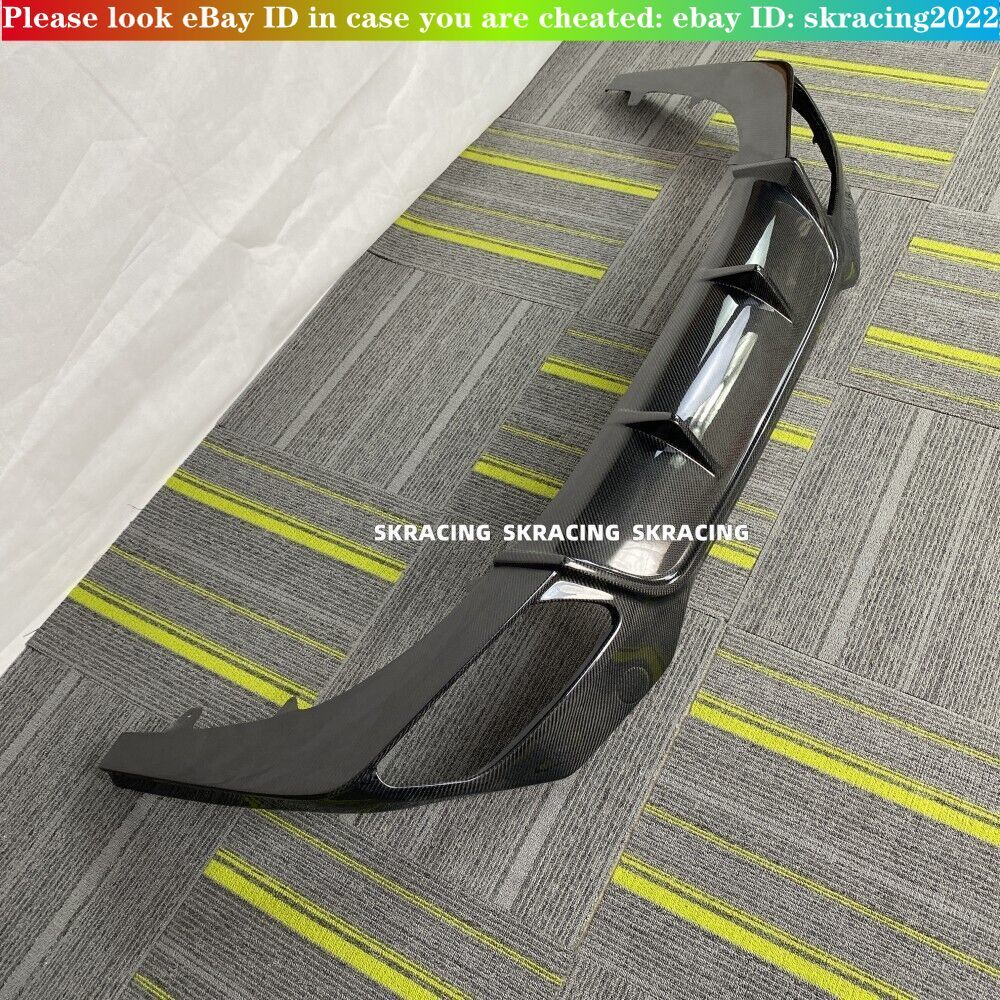 For 2019-2022 BMW 8 Series M8 850i G14 G15 Carbon Fiber Rear Bumper Lip ...