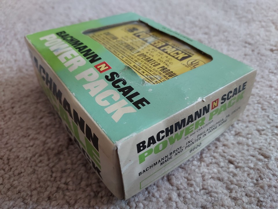 Bachmann N-Scale Power Pack #6600 - Input: 120V, Output: 18V - New In ...