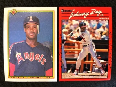 MLB - Johnny Ray 1990 Bowman & 1990 Donruss Baseball - Angels | eBay