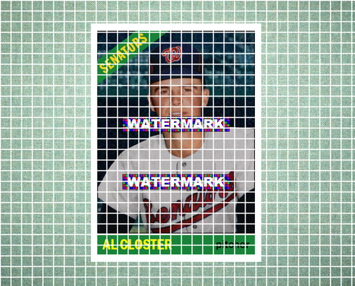 Al Closter Washington Senators 1966 Style Custom Baseball Art Card | eBay