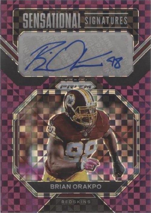 2022 Panini Prizm - Sensational Signatures Brian Orakpo #SS-BO Purple ...