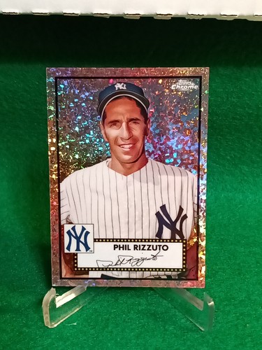 2021 Topps Chrome Platinum Anniversary Phil Rizzuto Rose Gold Mini ...