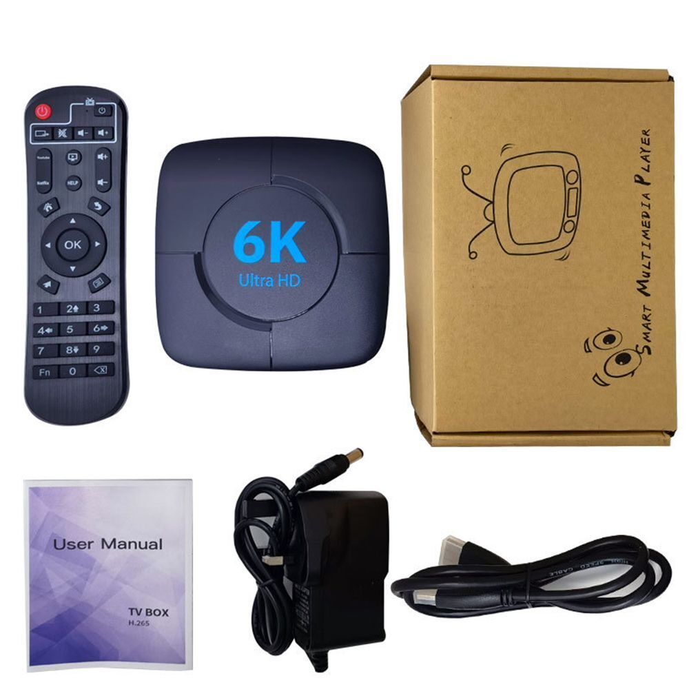 1080P 6K Youtube H616 Android 10.0 TV BOX Media Player TV Receiver Set ...