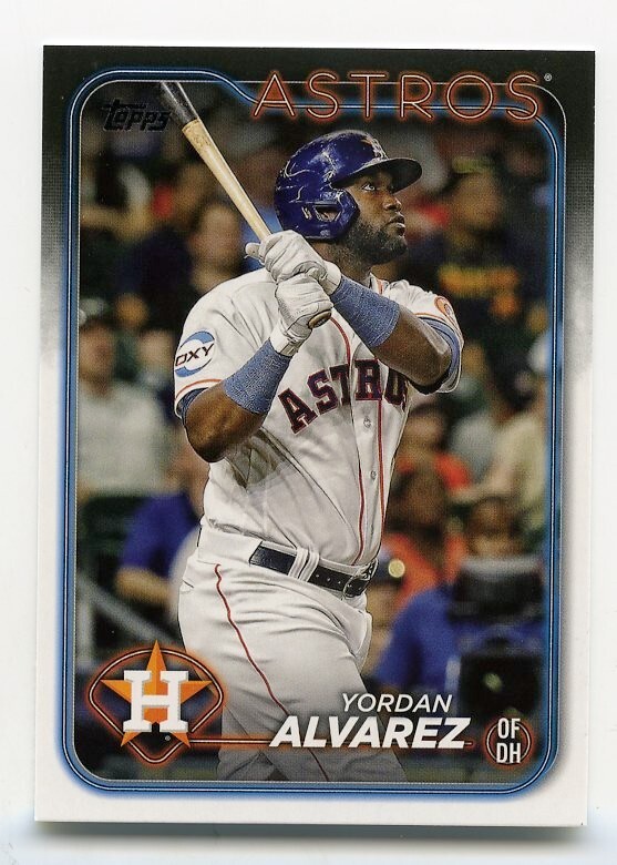 Yordan Alvarez Houston Astros 2024 Topps Series 1 Super Box Companion ...