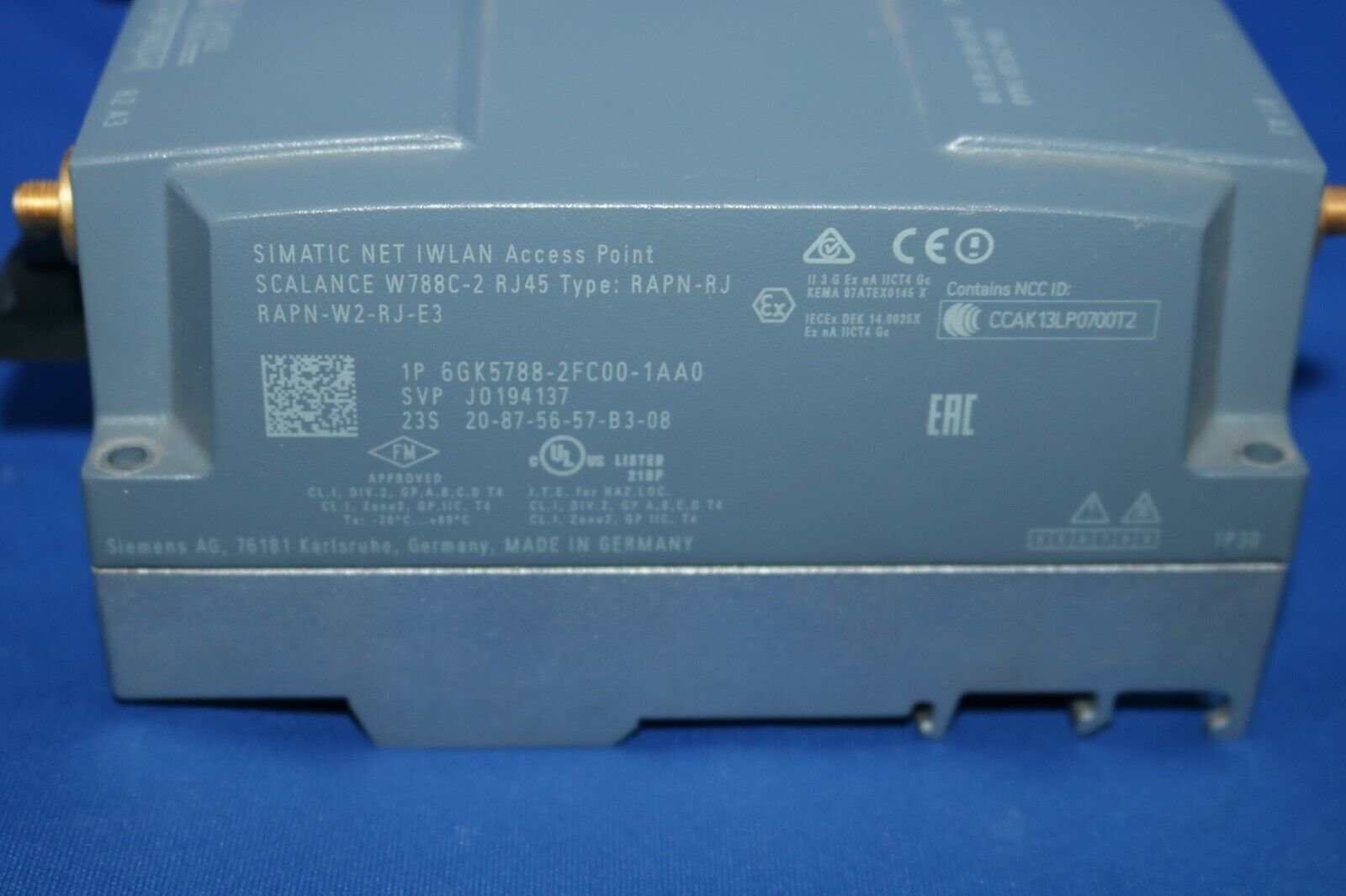 Siemens IWLAN Access Point, SCALANCE W788C-2 RJ45 6GK5788-2FC00-1AA0 ...