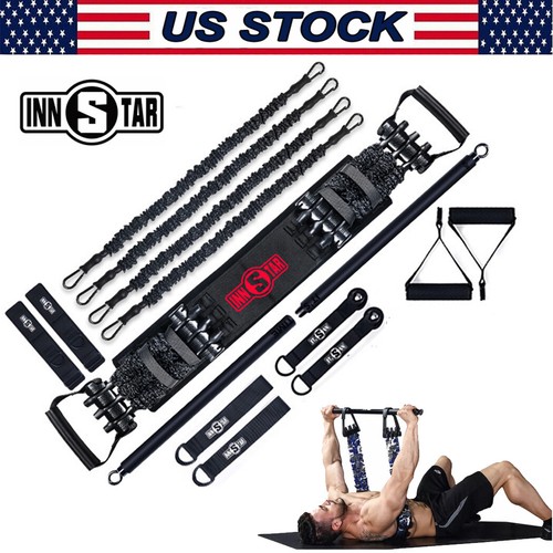 Innstar Adjustable Resistance Bands Set With Bar Fitness Equipment for ...