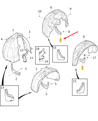 NEW VOLVO XC40 REAR RIGHT AIR DEFLECTOR MUDGUARD 31469591 GENUINE | eBay