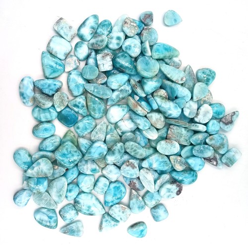 Larimar Gemstone Cabochon -Top Grade Dominican Larimar Stone. Blue ...