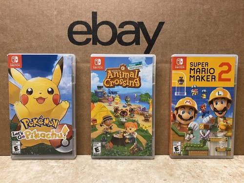 3 EMPTY Switch Game Cases (NO GAMES) Titles Below - U-Pick - Sold ...