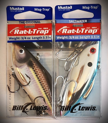 Bill Lewis Rat-L-Trap Mag Trap Lipless Crankbait 2 Pack - Gizzard Shad ...