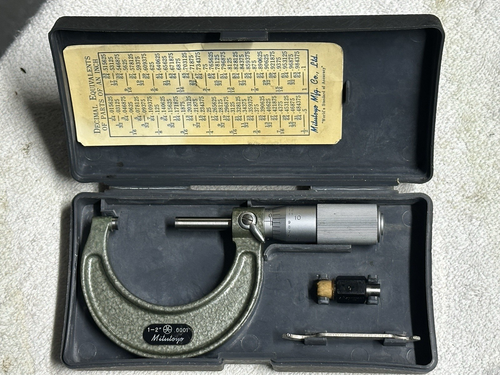 Mitutoyo 1"-2" Outside Micrometer (103-136) .0001 Made In Japan, Seldom ...