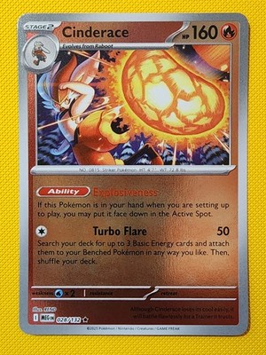 Cinderace - 028/132 - Reverse Holo - Mega Evolution MEG - EN Pokemon ...
