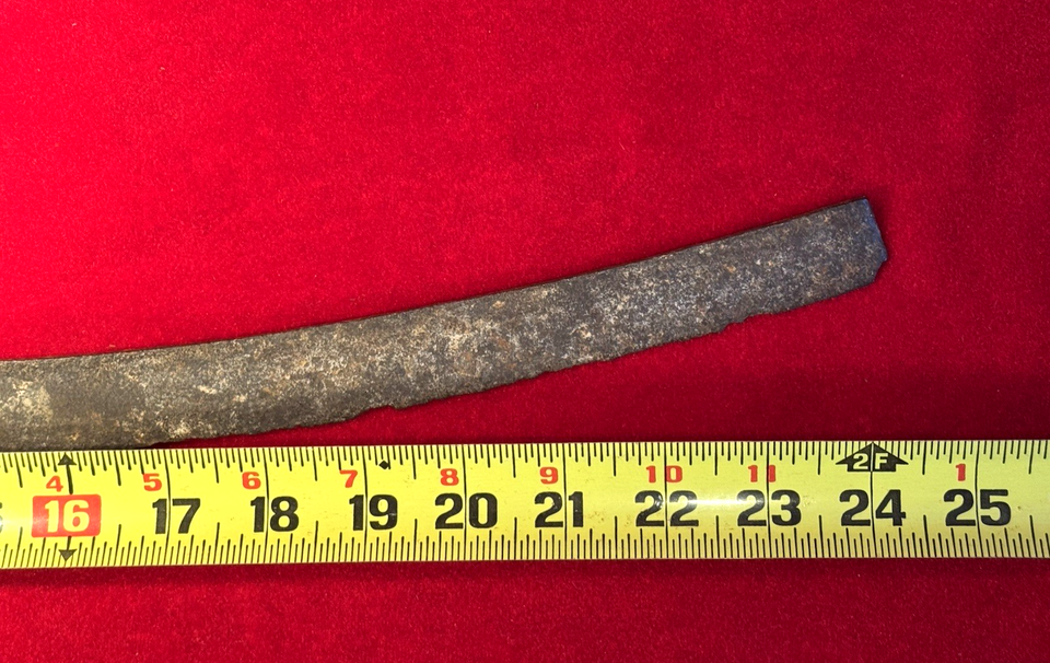 RARE CIVIL WAR CAVALRY SWORD BLADE MADE INTO CORN HUSKER / GREAT PATINA ...
