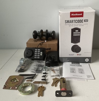 Kwikset Smartcode 260 Keypad Electronic Lock With Juno Door Knob 99690-022 (OB) | eBay