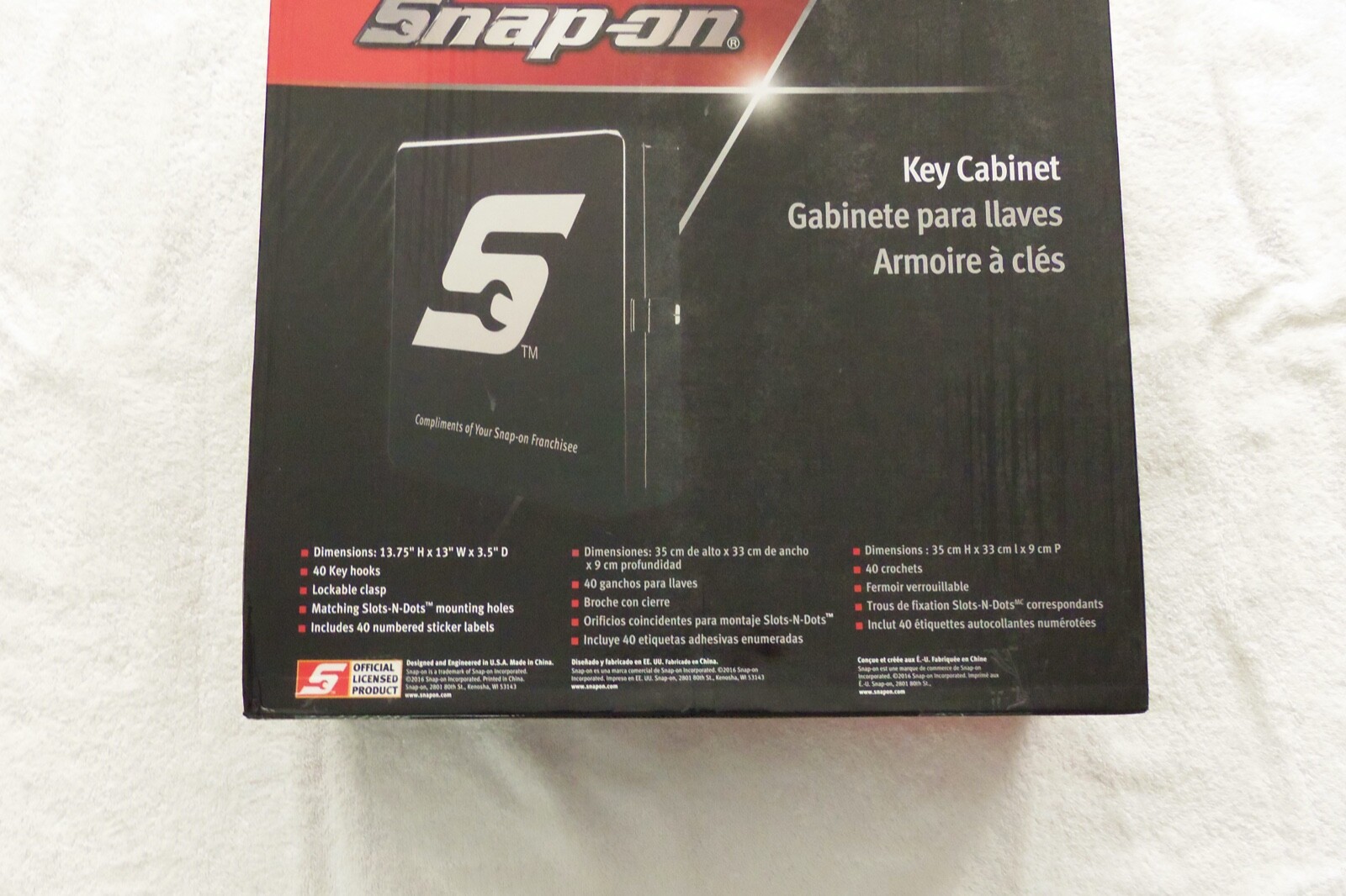 Snap on Tools SSX16P121 Key Cabinet Holds 40 Sets of Keys for sale ...