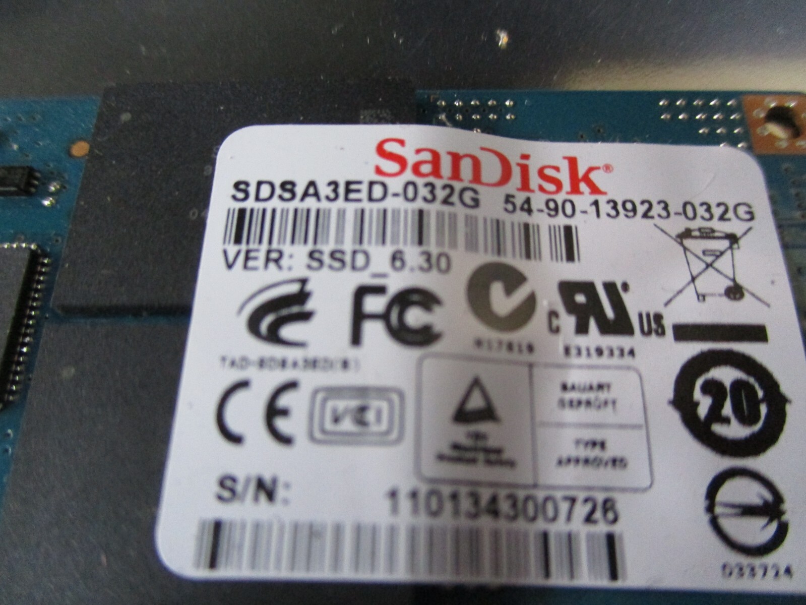 SanDisk SDSA3ED-032G SSD SATA 32GB 54-90-13923-032G | eBay