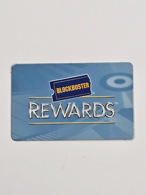 Blockbuster Rewards Card Membership Loyalty 2004 Movie Video ...