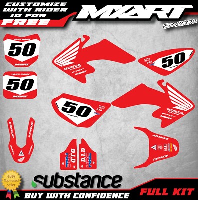 Full Custom Graphics Kit PRESTO STYLE Honda CRF 50 sticker kit decals ...