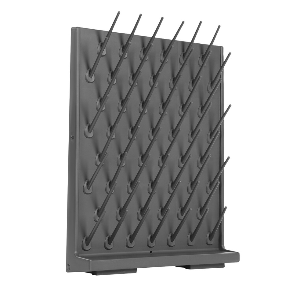 Grey Lab Removable Glassware Drying Rack Bottle Drying Rack PP Draining ...