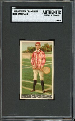 1888 Goodwin Champions Tennis N162 Beeckman SGC A | eBay