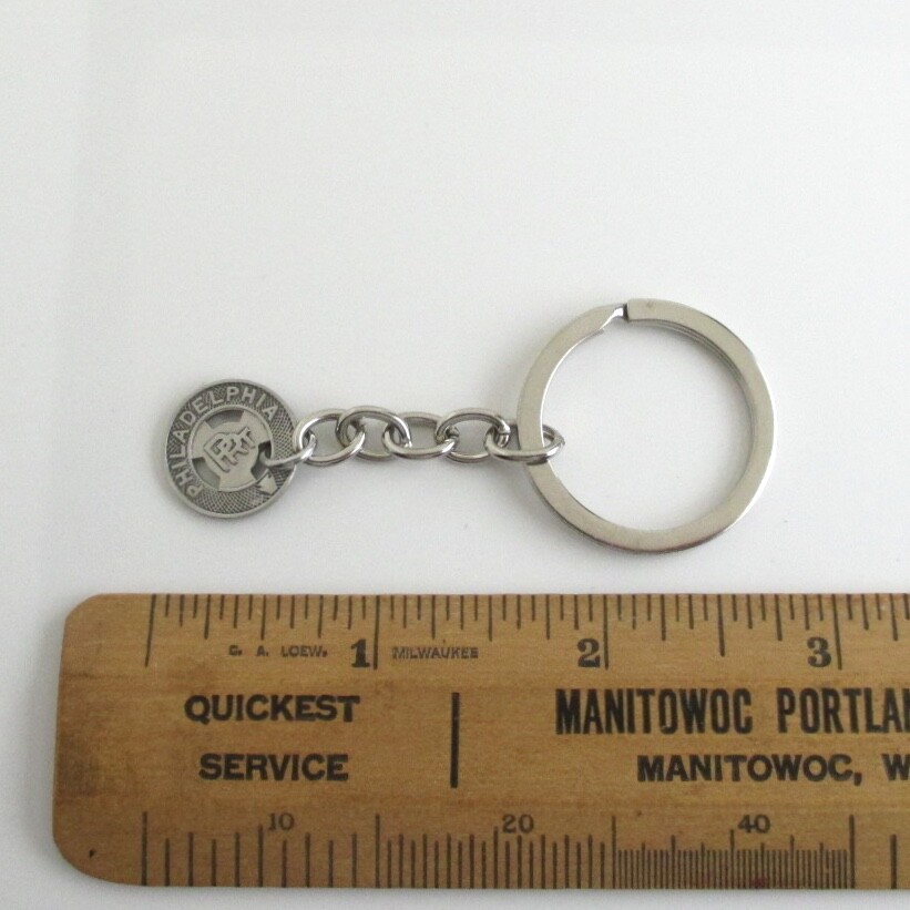 Philadelphia Transit Token Keychain Repurposed Vintage Philly PRT Coin ...
