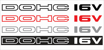 DOHC 16V Vinyl Sticker Decals - SET of 2 | eBay