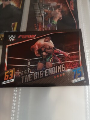 Carte Collection Catch Slam Attax Topps 2015 #34 Big E The Big Ending ...