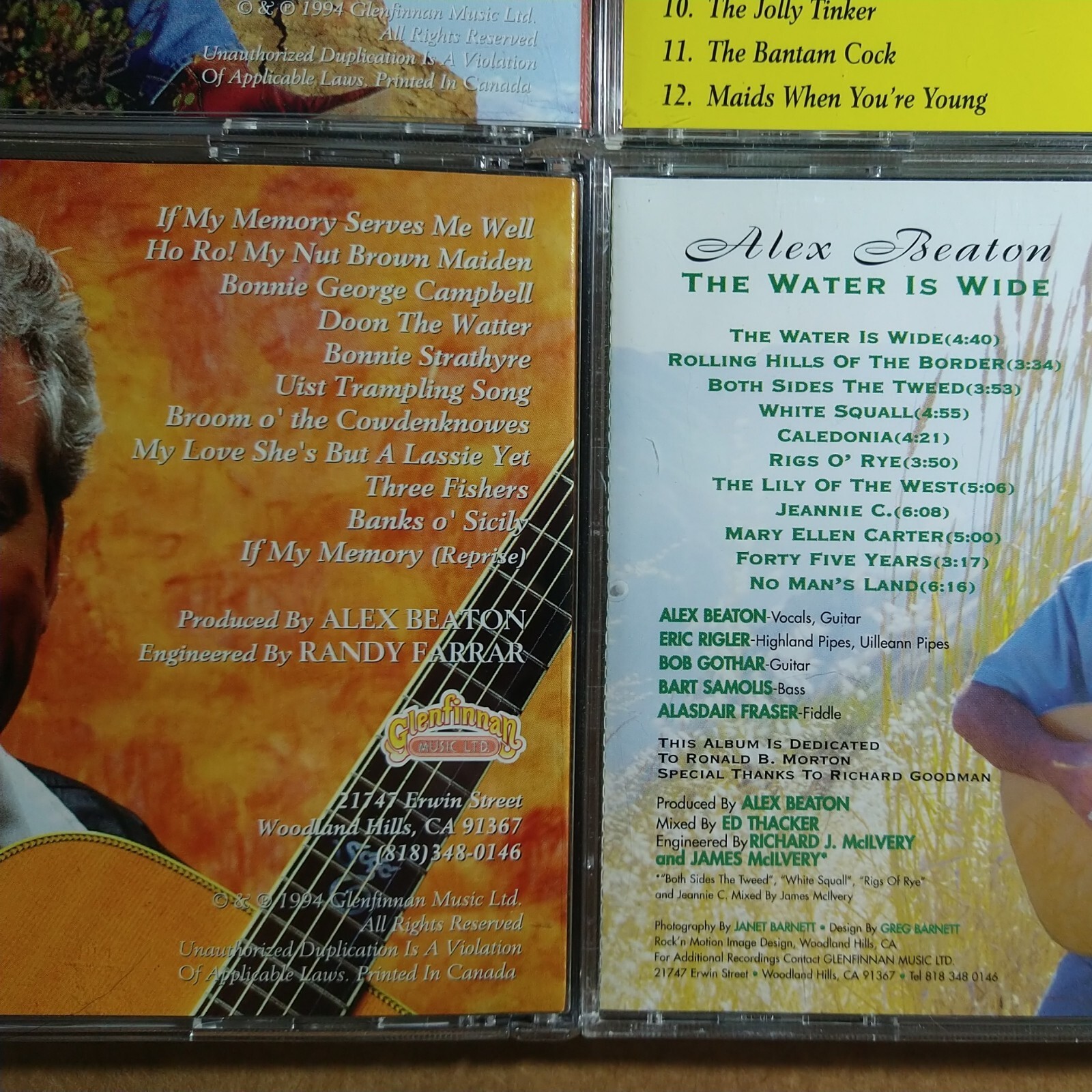 Lot of 4 ALEX BEATON CDs.Daft Ditties,Water is Wide,Best,Scottish ...