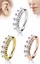 1pc Bendable Hoop Ring With Five Prong Set Gems Annealed 316L Surgical ...