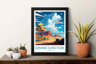 (Laminated) Grand Junction Travel Poster Print Wall Art | eBay Australia