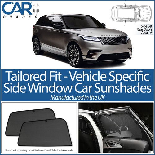 Land Rover Range Rover Velar CAR SHADES UK TAILORED UV SIDE WINDOW SUN ...