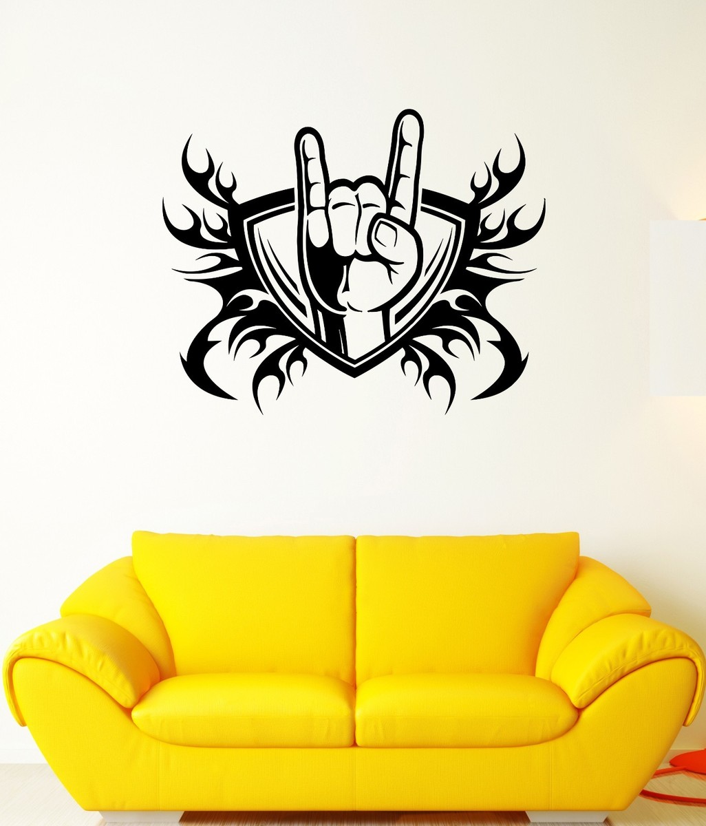 Rock Hand Sign Fire
