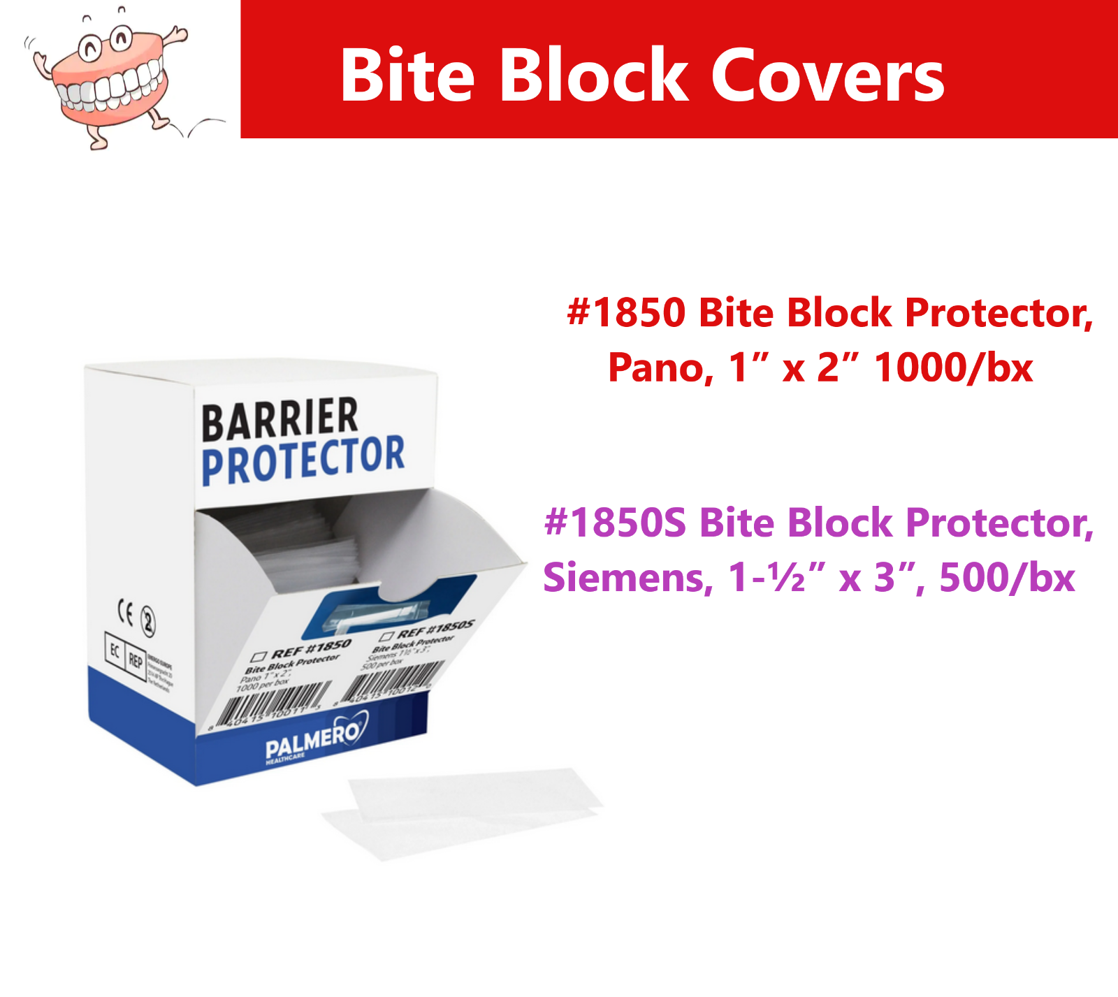 Dental Palmero Panoramic Bite Block Covers For Pano x-ray or Siemens ...