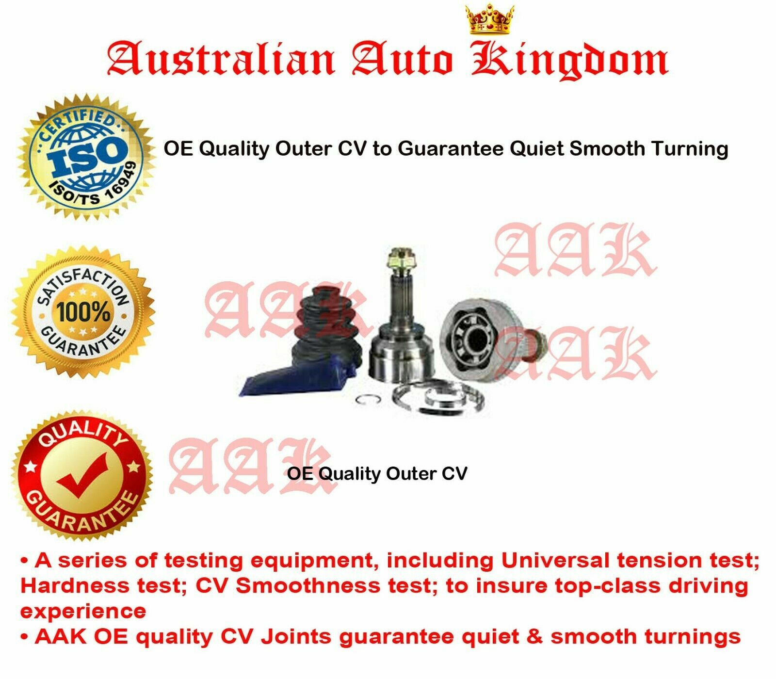 NEW CV DRIVE SHAFT FOR HONDA CRV RD7 2001 2002 2003 2004 2005 2006 ...