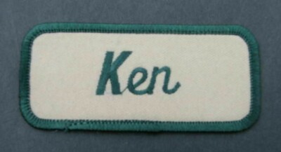 Name Ken patch uniform name patch Iron on or Sew on | eBay