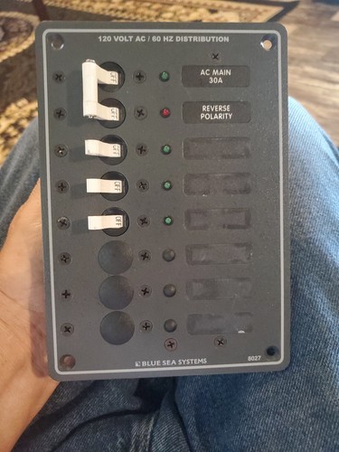 Blue Sea Systems 8027 AC Breaker Panel Main 6 for sale online | eBay