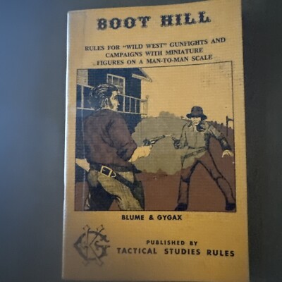 Boot Hill TSR 1977 2nd Print Blume & Gygax by Tactical Studies RARE | eBay
