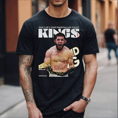 Islam Makhachev Graphic Tee, UFC Fan Shirt, Unisex Heavyweight Cotton ...