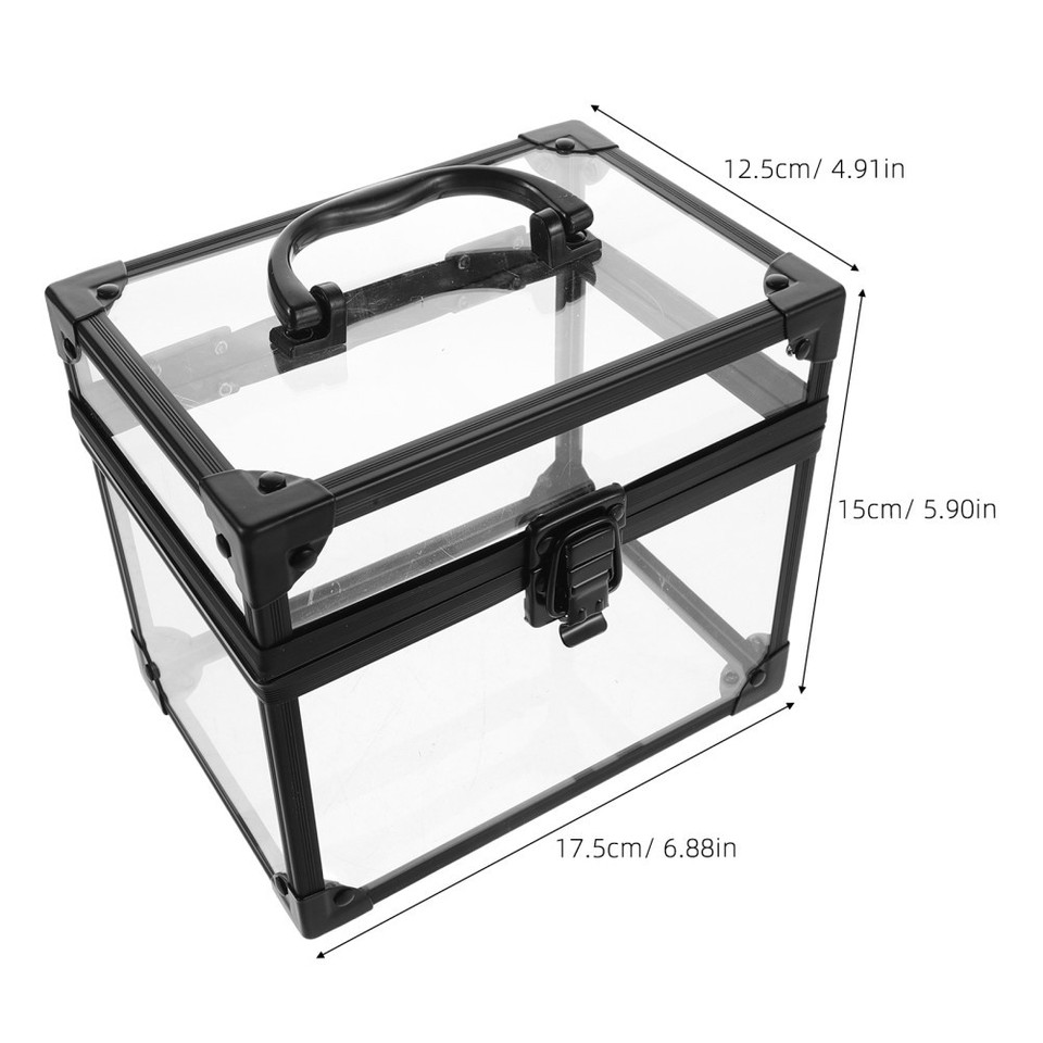 Disc Storage Box Portable Album Vinyl Record Crate CD Carry Case Dvd ...