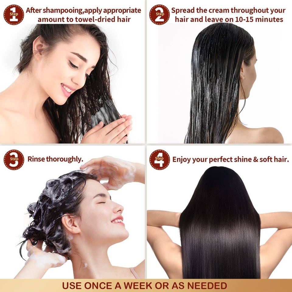 Hair Mask for Damaged Hair,Hair Treatment for Color Treated Hair Deep ...