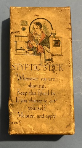Vintage Early 1900s Rust Craft Boston Styptic Stick Shaving Pencil Box ...