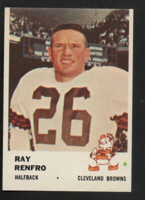 1961 Fleer Football Card #13 Ray Renfro-Cleveland Browns Ex Card | eBay