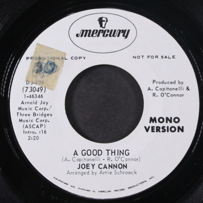 JOEY CANNON: a good thing / mono Mercury 7" Single 45 RPM | eBay