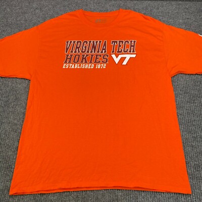 Russell Virginia Tech Hokies VT Burgundy T-Shirt Size XL Short Sleeve ...