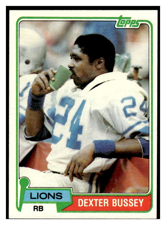1981 Topps #362 Dexter Bussey Detroit Lions Excellent | eBay