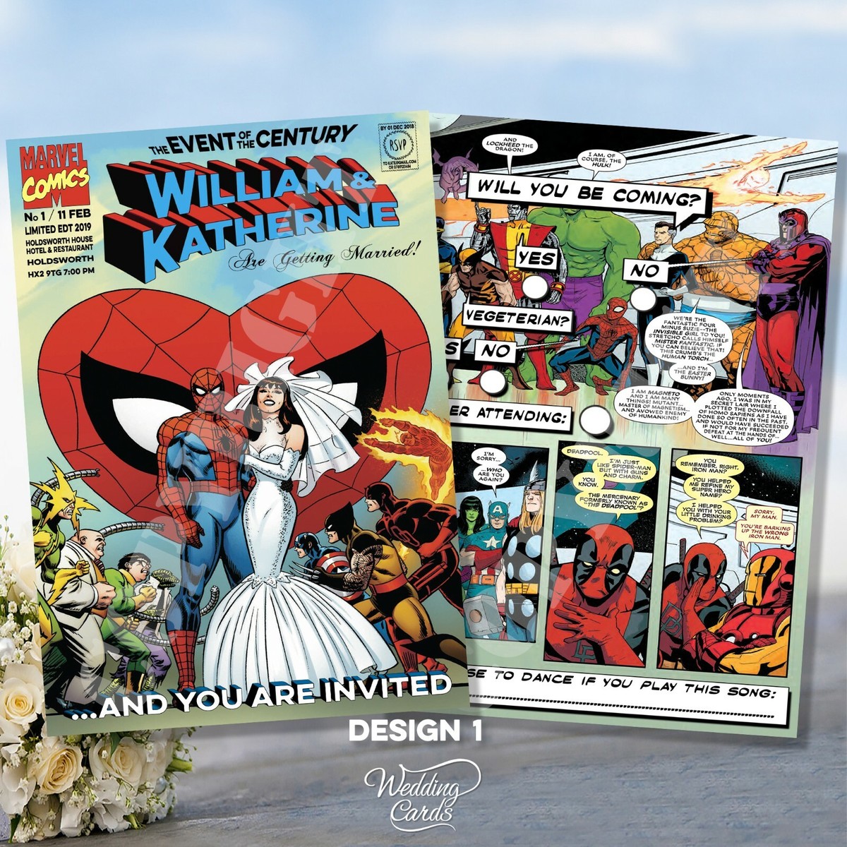 Spiderman Deadpool Wedding