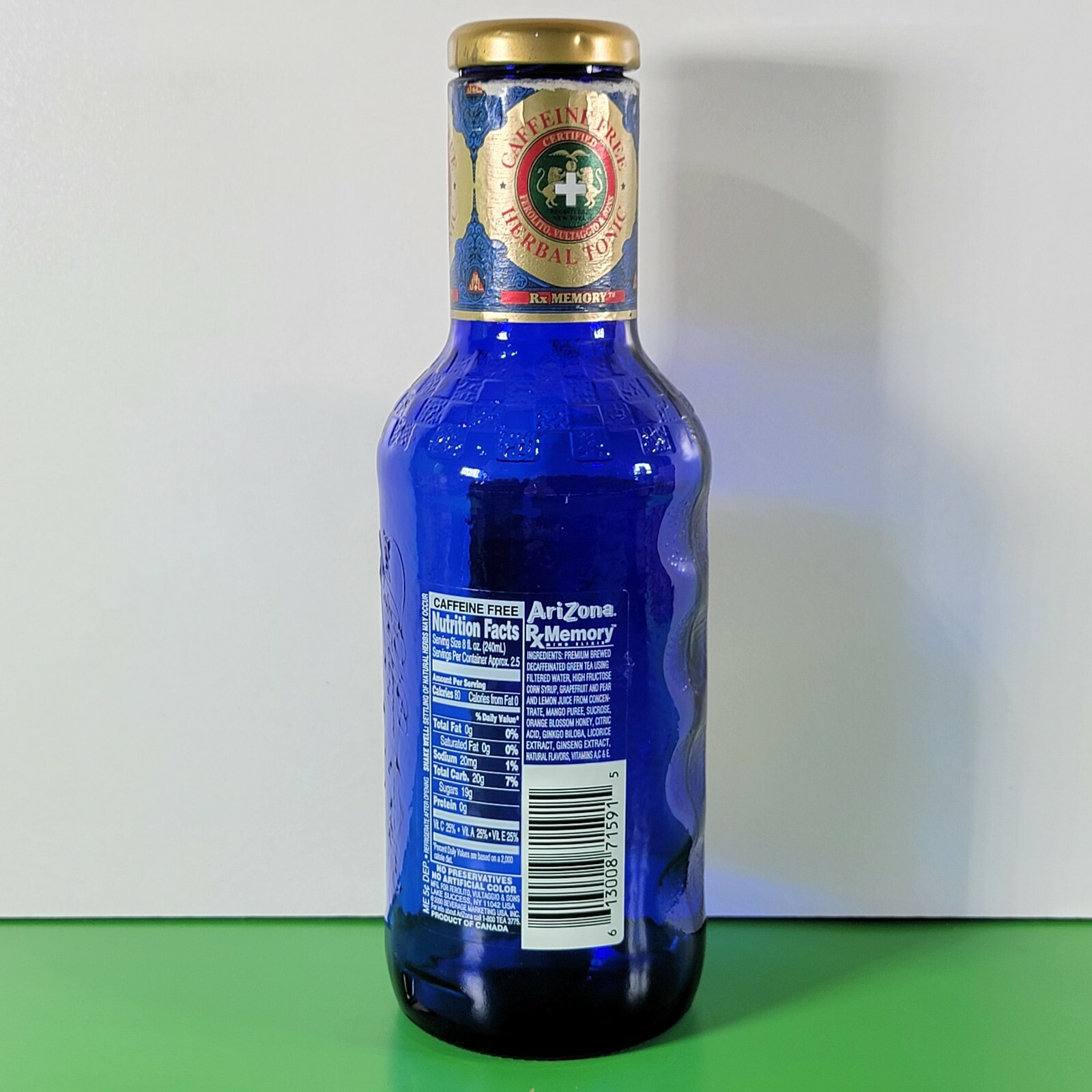 Vintage Bottle: ARIZONA RX MEMORY | 20 oz BLUE Glass Bottle | AriZona ...